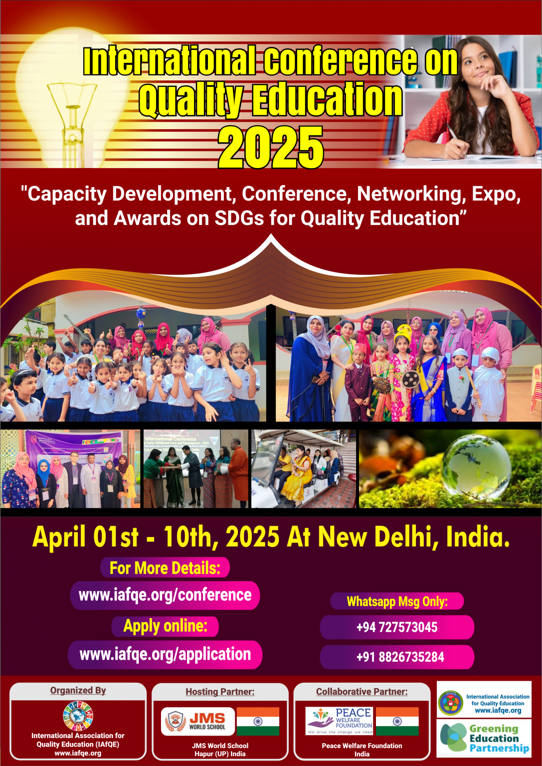 2025 April, New Delhi, India: International Conference on Quality ...