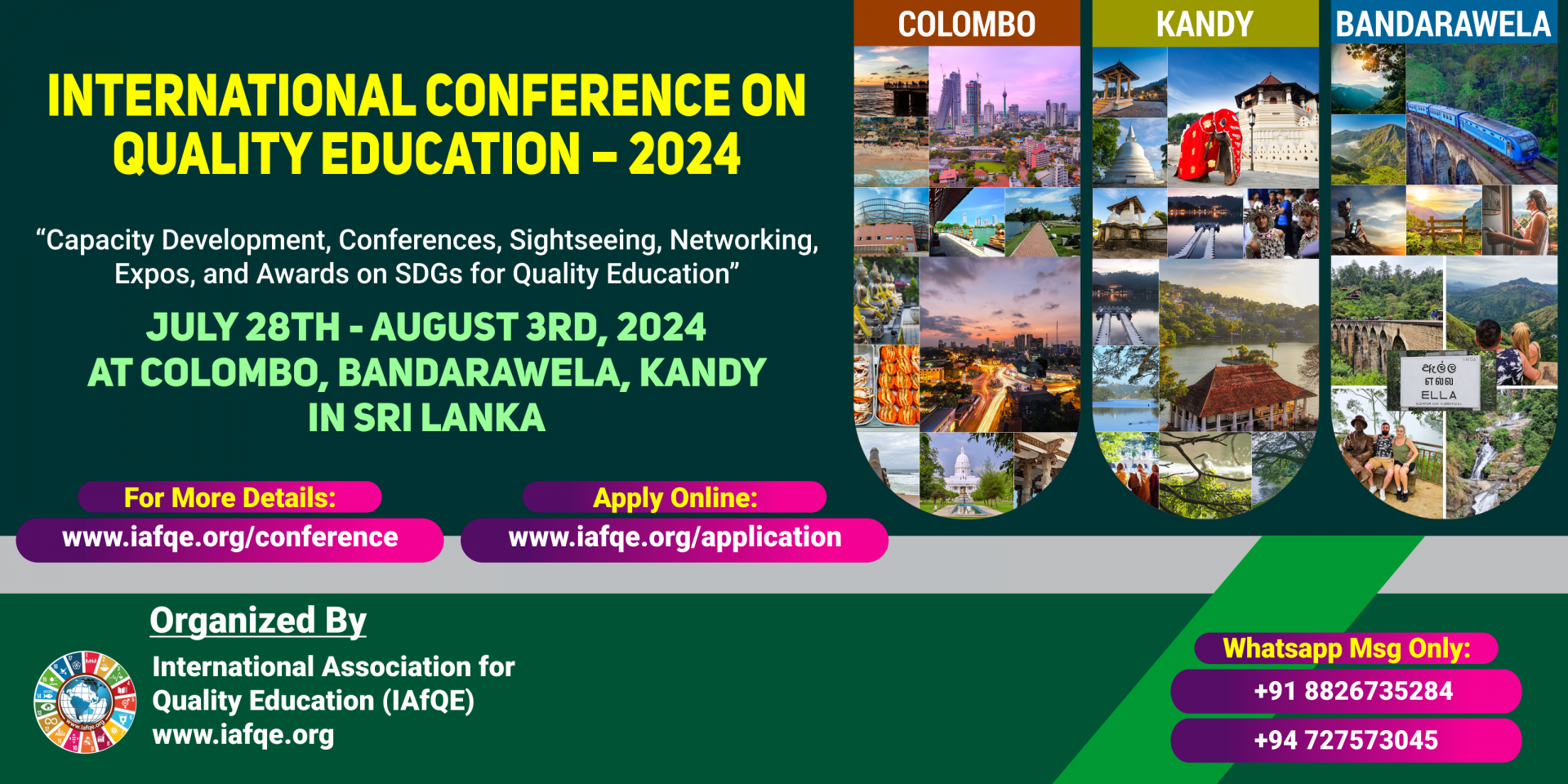 Application For International Conference On Quality Education 2024